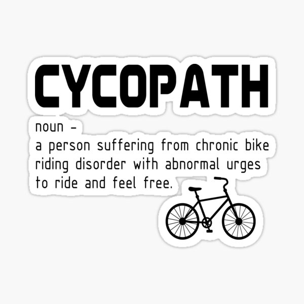 "Cycopath Definition" Sticker for Sale by drakouv | Redbubble