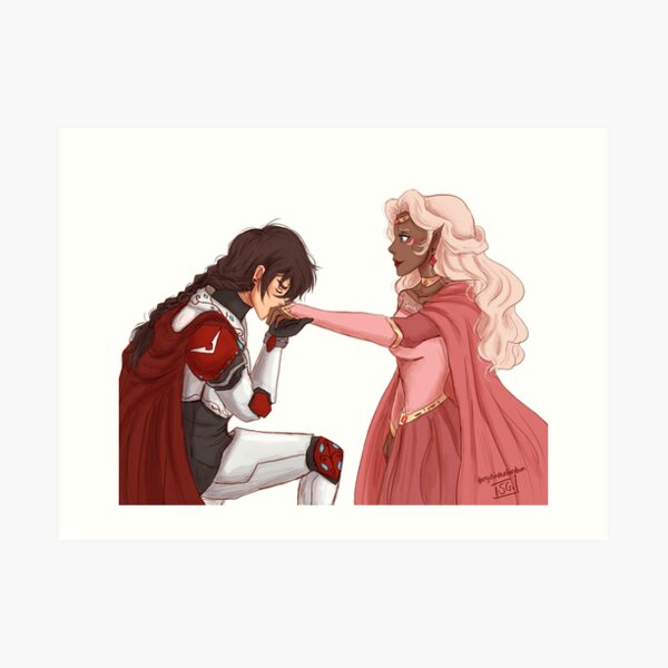 "The Altean Princess and Her Galran Knight" Art Print for Sale by ...