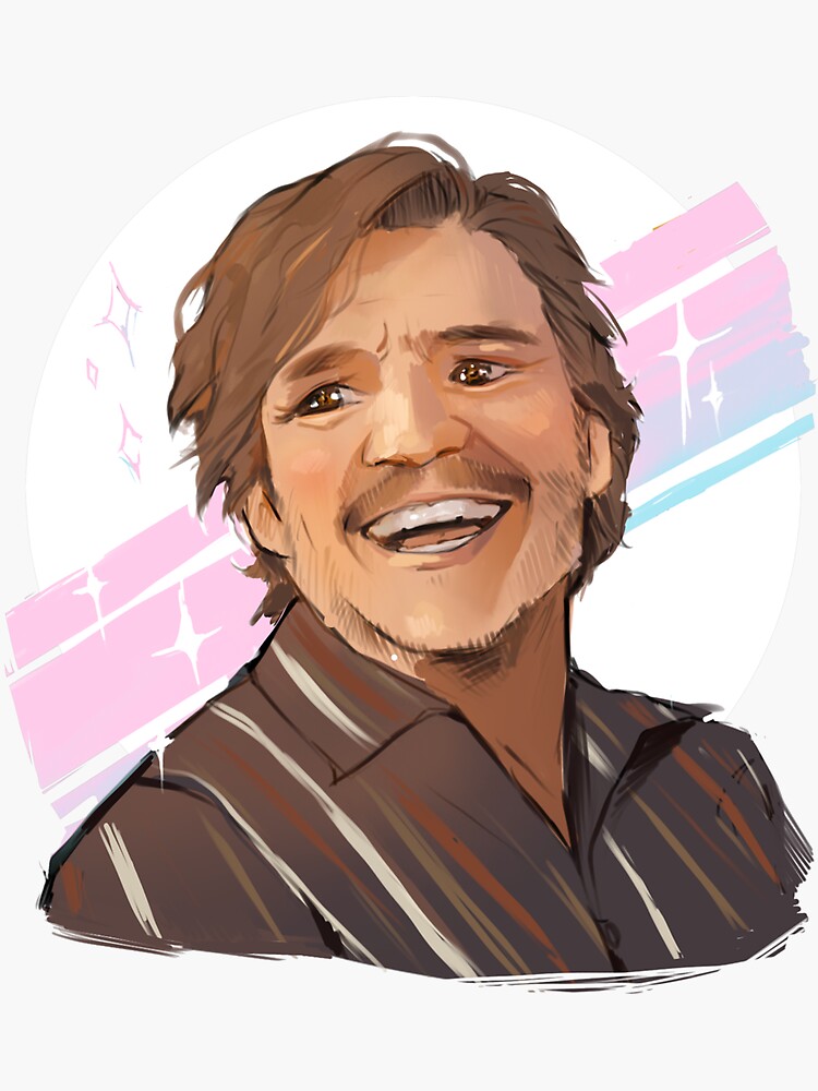 "Pedro Pascal meme face " Sticker for Sale by TanyaLehoux | Redbubble