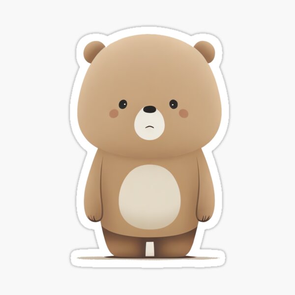"Kawaii chibi cute bear" Sticker by ChibiInstant | Redbubble
