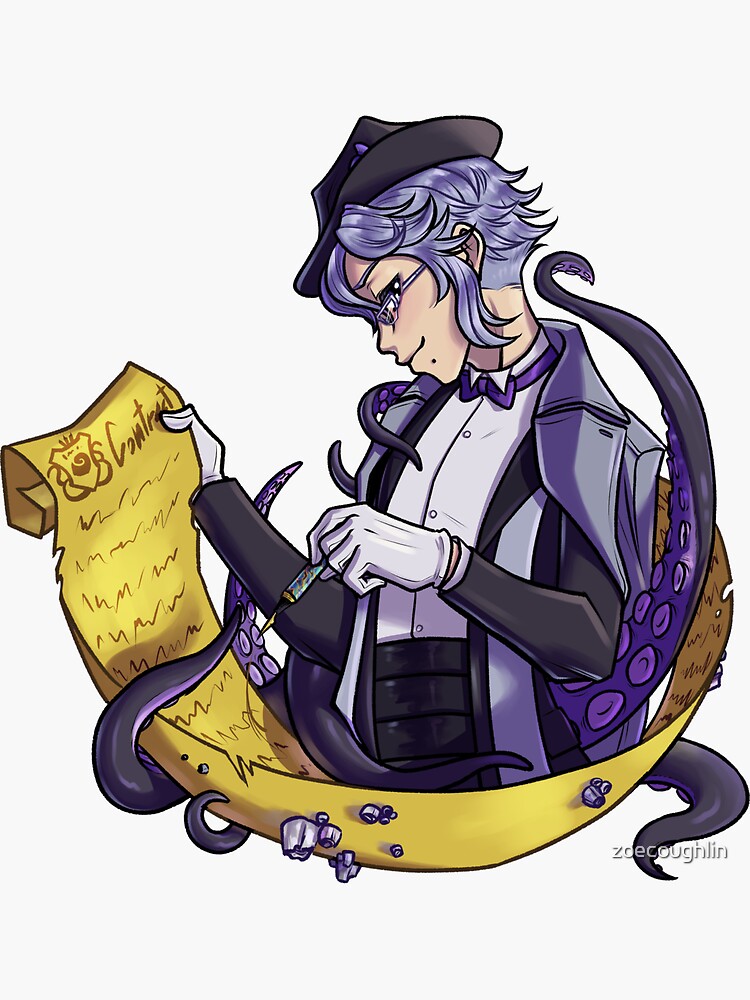 "Twisted Wonderland Azul" Sticker for Sale by zoecoughlin | Redbubble