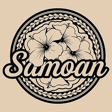 "Samoan - Circle Tribal - Hibiscus Flowers - Black" Sticker for Sale by ...