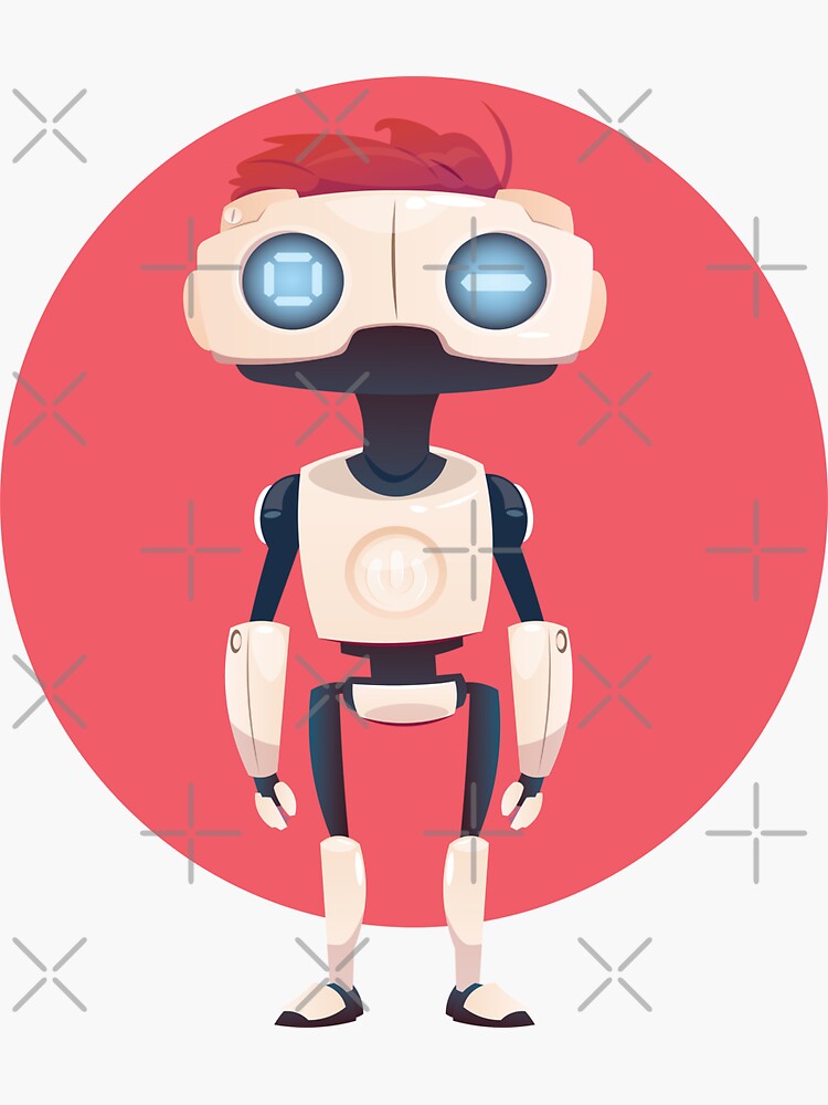 "Chatbot I Build Chatbots Robot Chatbots Version 1.0" Sticker for Sale ...