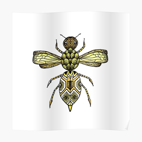 "Manchester Bee" Poster by destinybetts | Redbubble