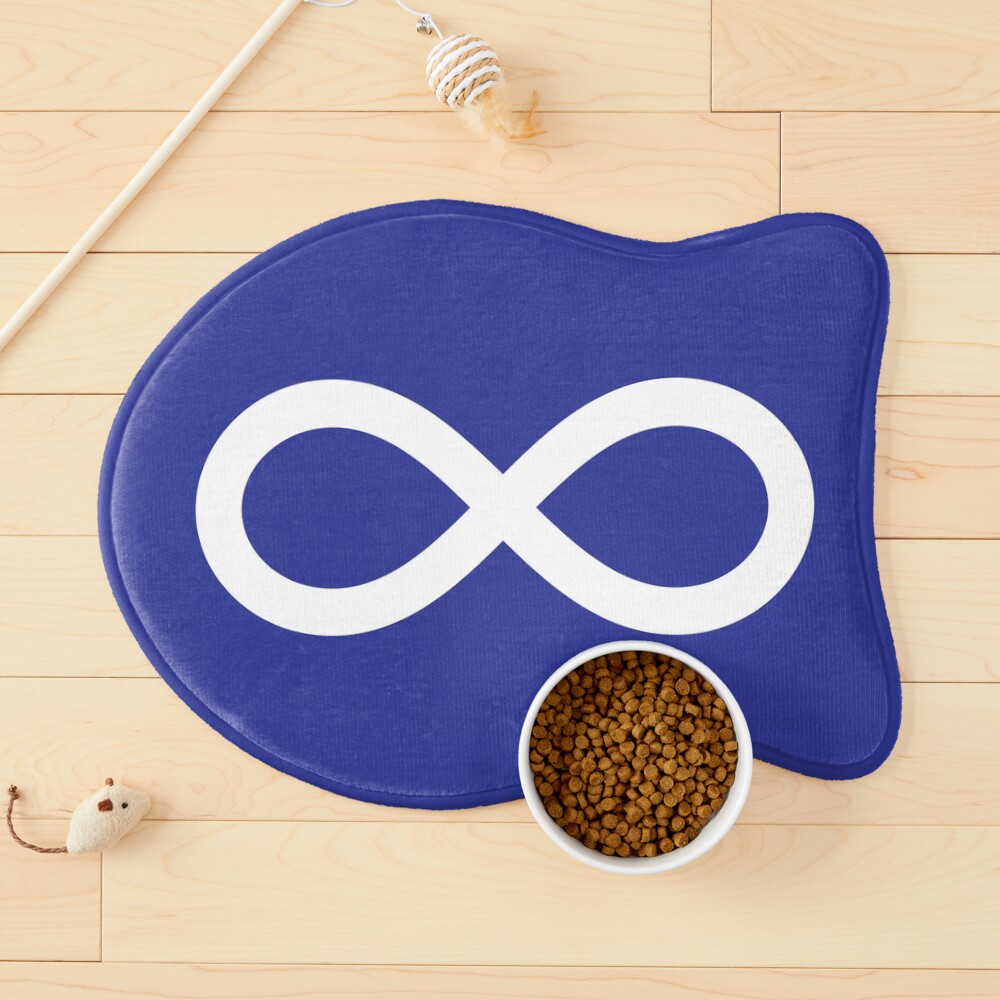 "Blue French Metis flag Infinity symbol franco canadians on blue ...