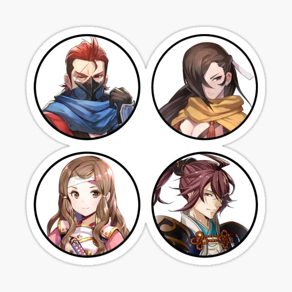 "Fire Emblem Heroes: Hoshidan Retainers 1 Sticker Sheet" Sticker by ...
