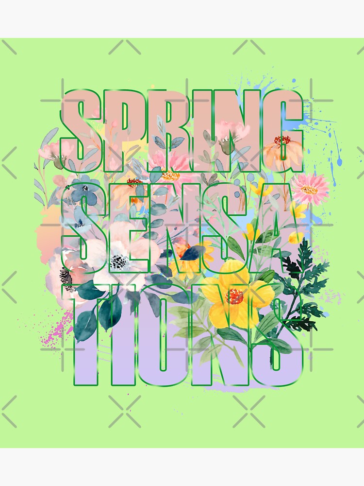 "Spring Sensation" Sticker for Sale by my-green-gecko | Redbubble