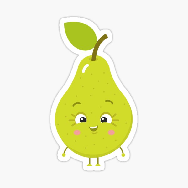 "Cute Pear" Sticker by tpitre96 | Redbubble