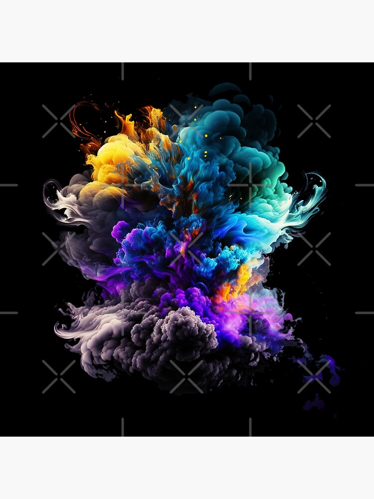 "Colorful smoke" Poster for Sale by pnkpopcorn | Redbubble