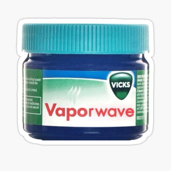 Sticker « Vaporwave Vicks Vaporub », par vapormoon | Redbubble