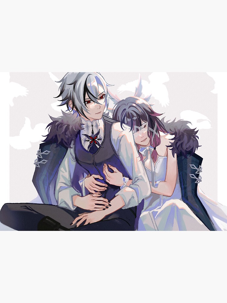 "Genshin Impact - Arlecchino & Columbina " Sticker for Sale by ...