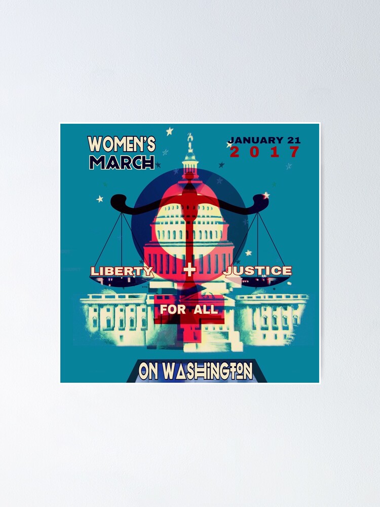 "Women's MARCH on Washington" Poster for Sale by PlanetLucky | Redbubble