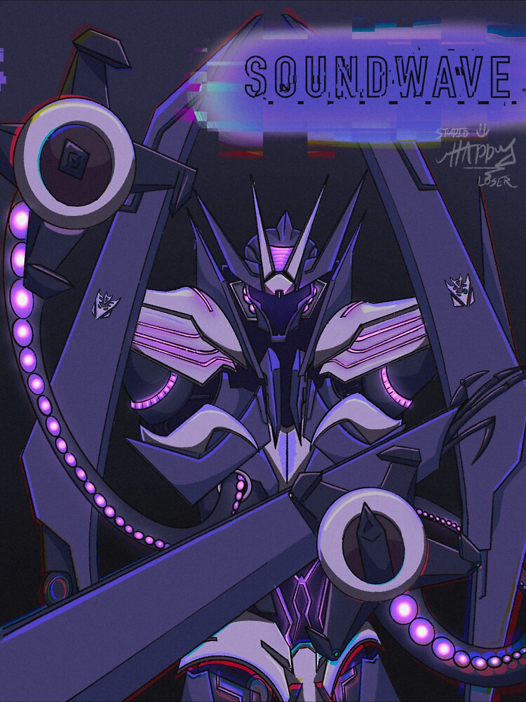 "Soundwave Poster" Sticker for Sale by HappySHL | Redbubble