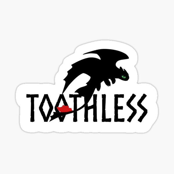 "Toothless How To Train Your Dragon Night Fury" Sticker for Sale by ...