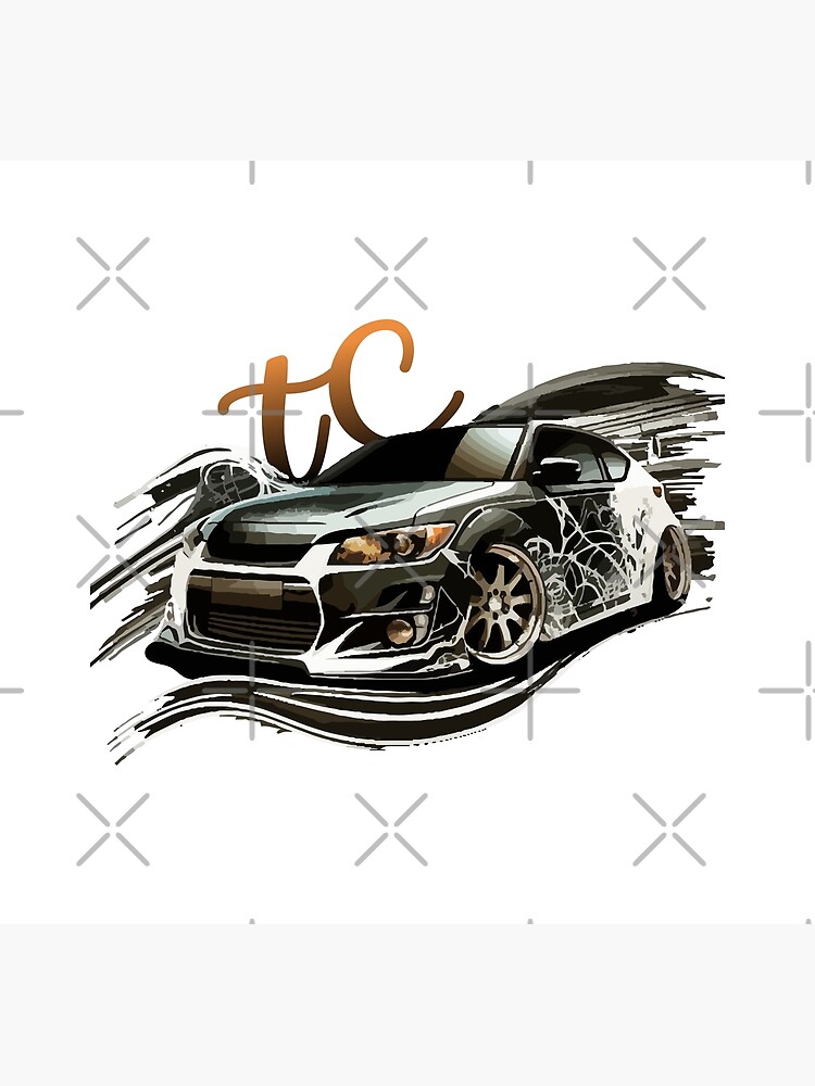 "Scion tC Black and Orange" Poster for Sale by Dchapo | Redbubble