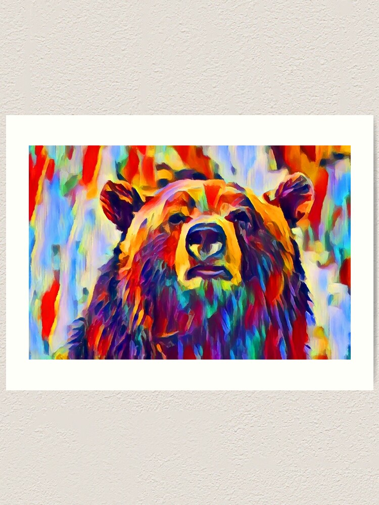 Abstract Bear Painting
