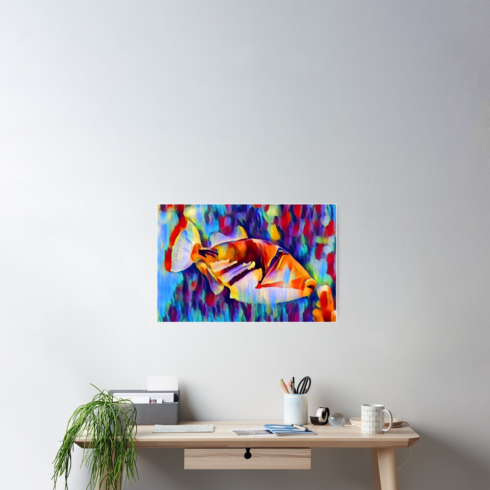 "Reef Triggerfish" Poster by ChrisButler | Redbubble