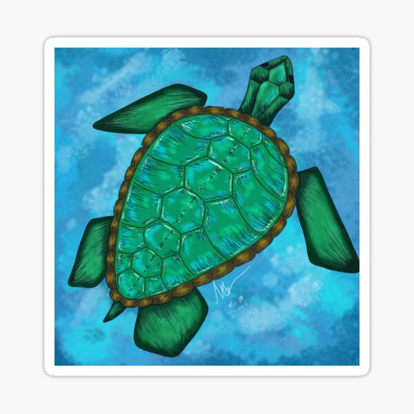 "Gem Turtle" Sticker for Sale by MSNeal | Redbubble
