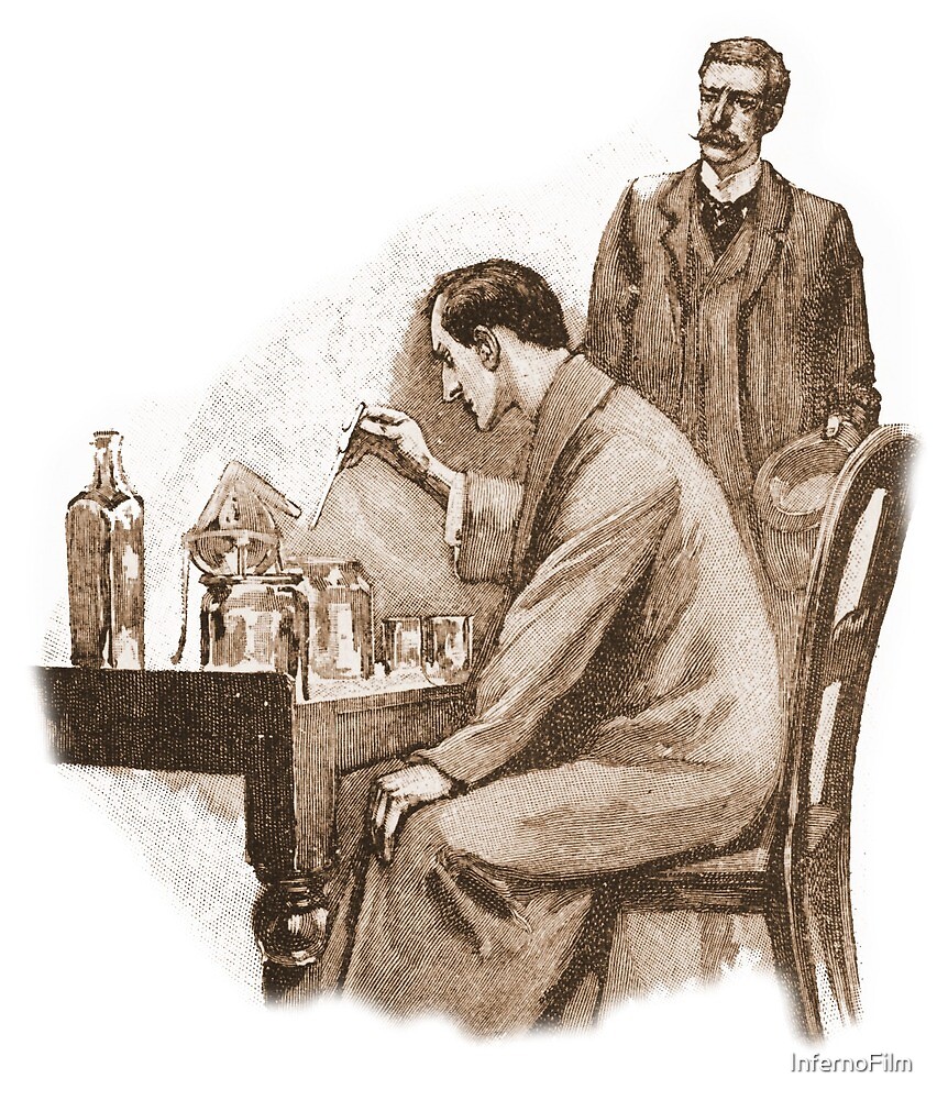 "Sherlock Holmes at his chemical table by Sidney Paget" by InfernoFilm ...