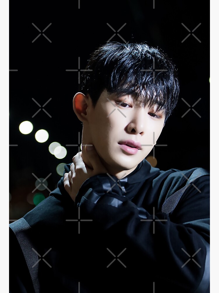 "Monsta X - Wonho" Sticker for Sale by baekgie29 | Redbubble