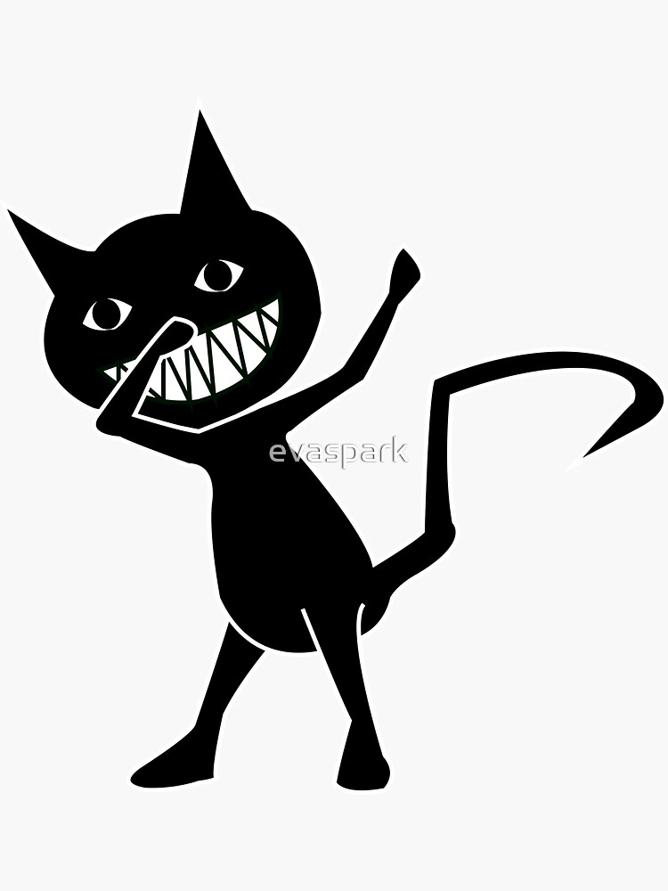 Sticker « Dabbing Cat Shirt - Drôle de chat noir Dab Tshirt cadeau ...