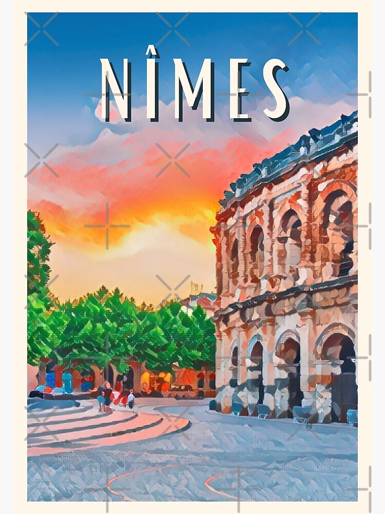 France Vintage De Voyage Nimes Poster vendu par Deer Jan | SKU 1185935 ...