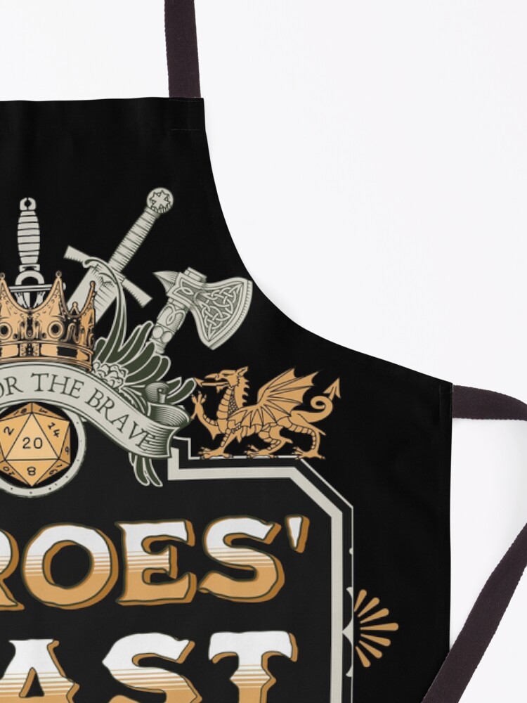 "DND HEROES' FEAST: funny cook rpg chef kitchen warrrior heroe" Apron ...