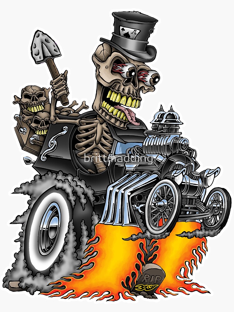 "Grave Digger " Sticker for Sale by brittmadding | Redbubble