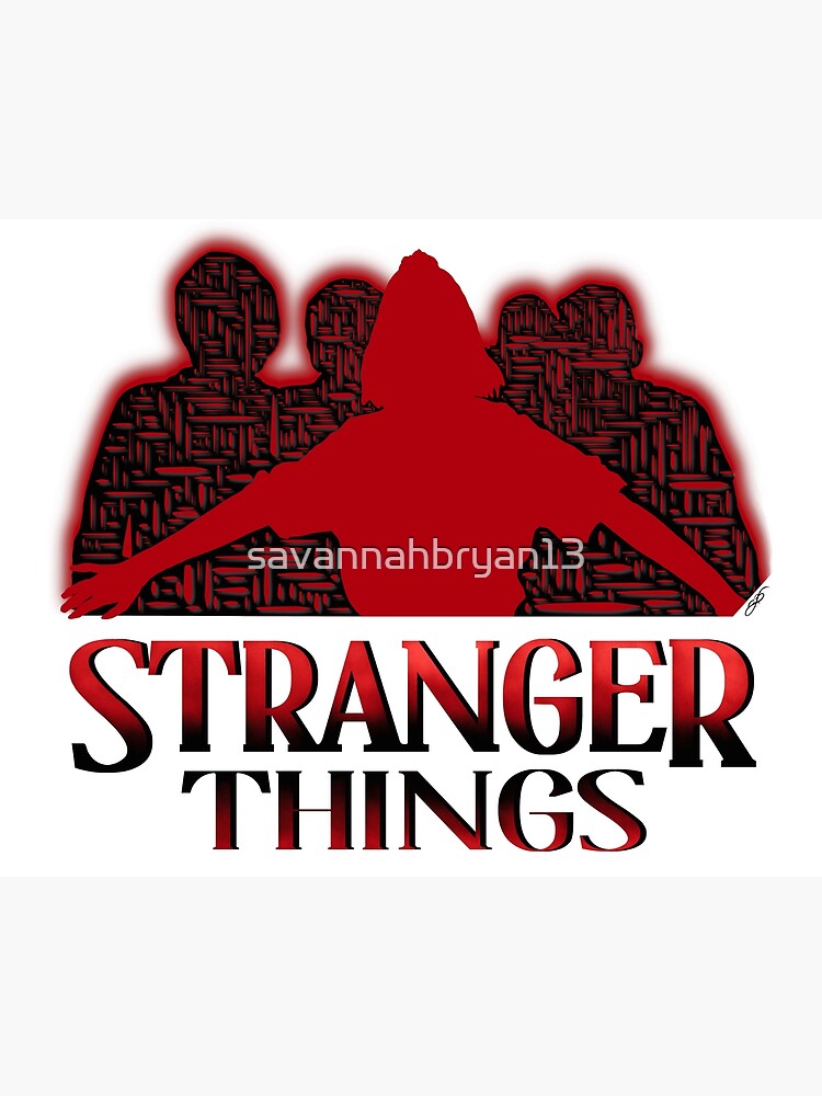 Stranger Things Group Sticker Premium Matte Vertical Poster sold by ...