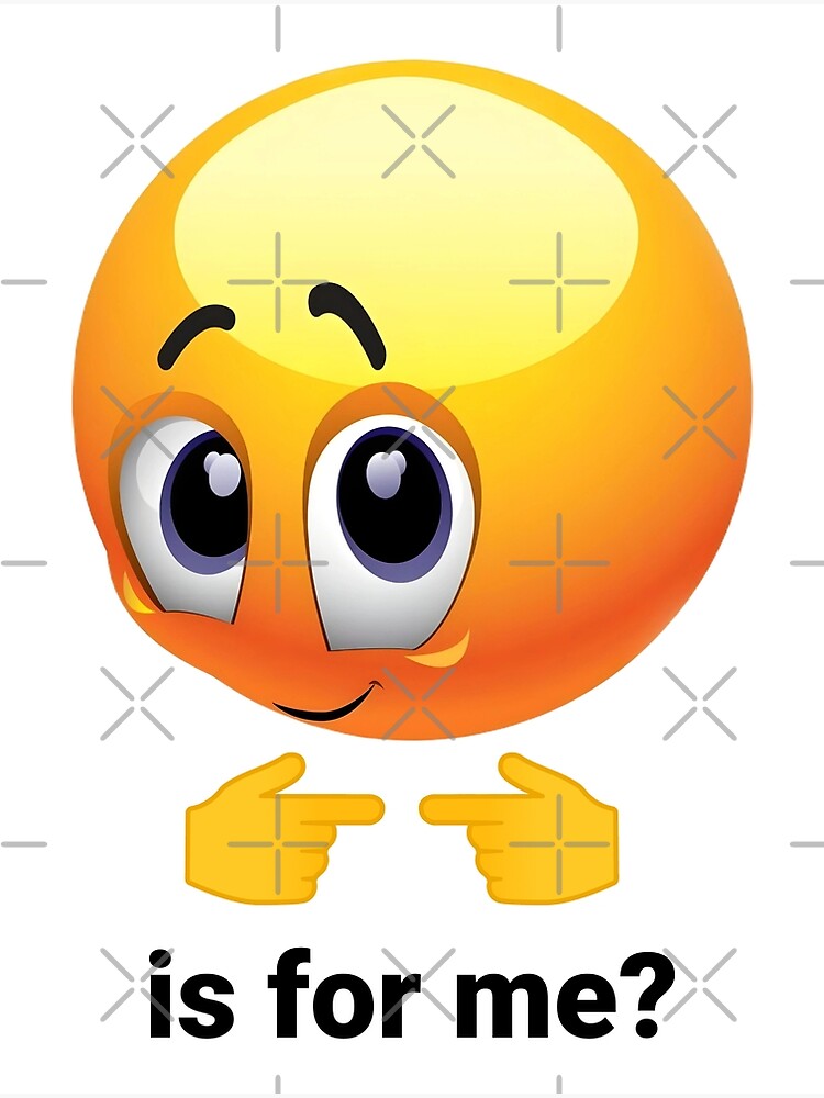 "HQ Is For Me Meme Emoji" Poster for Sale by fomodesigns | Redbubble