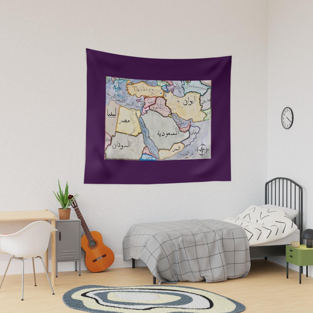 "Endonym Map of the Middle East" Poster for Sale by CartographCraft ...