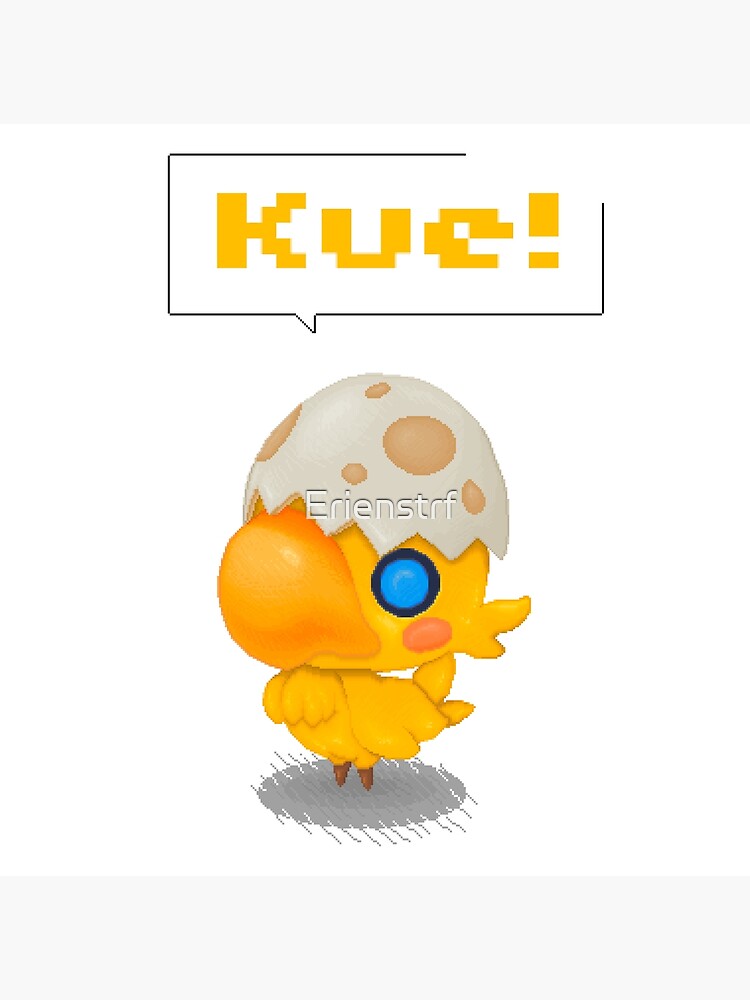 "Pixel art chocobo" Art Print by Erienstrf | Redbubble