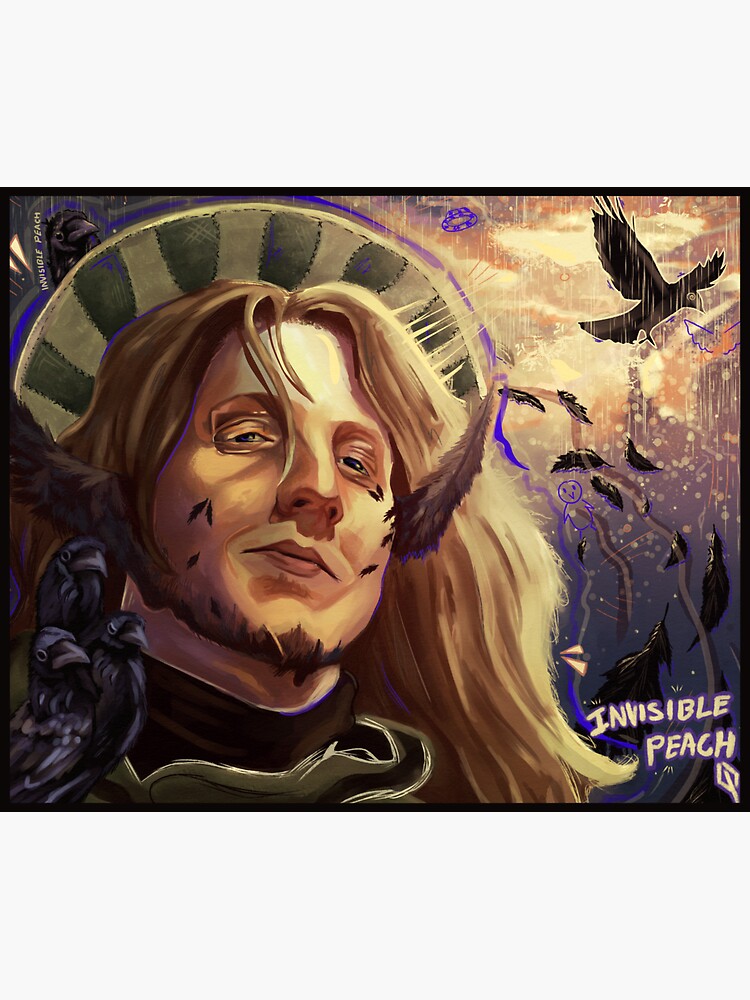 "Philza- The Crowfather" Sticker for Sale by Invisible-Peach | Redbubble