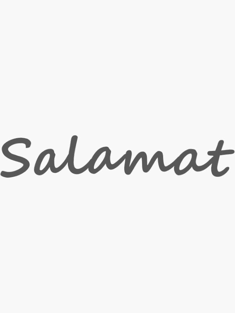 "Salamat = Thank you " Sticker for Sale by PabloBSanchez | Redbubble