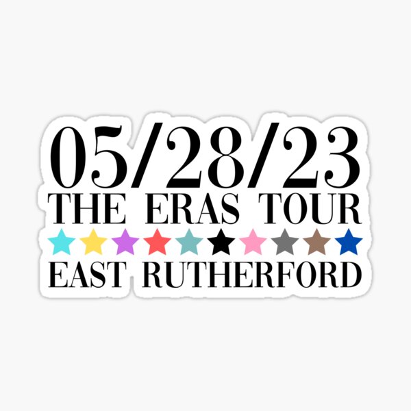 "Taylor Swift The Eras Tour East Rutherford night 3" Sticker for Sale ...