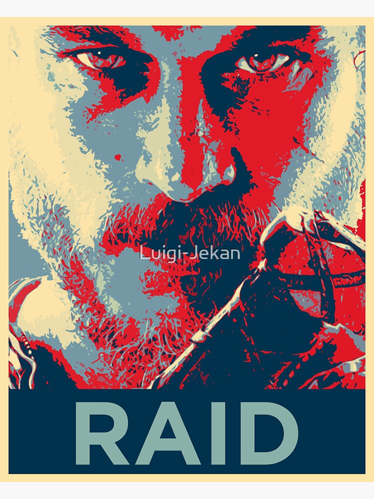 "Raid" Sticker by Luigi-Jekan | Redbubble
