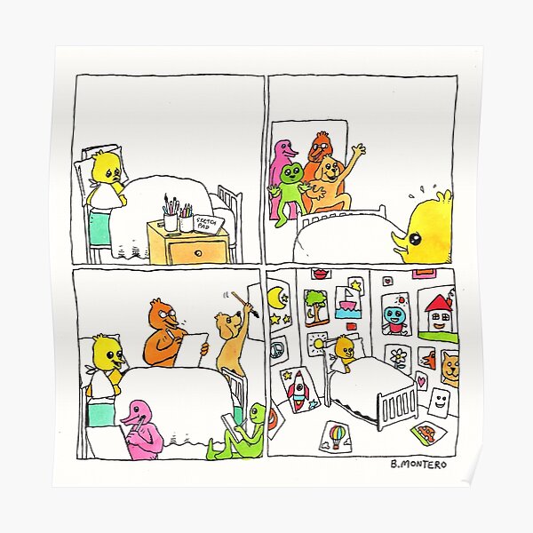 "Drawing time" Poster for Sale by BjennyMontero | Redbubble