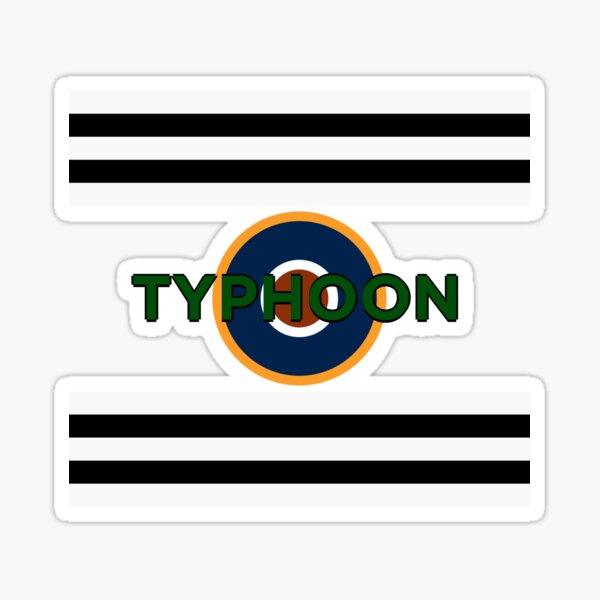 "Hawker Typhoon" Sticker by BigRedDot | Redbubble