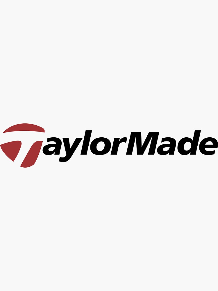 "black taylormade red logo" Sticker for Sale by cloudysixtee | Redbubble