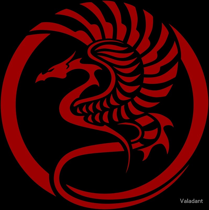 "Dragon Rider Logo" by Valadant | Redbubble