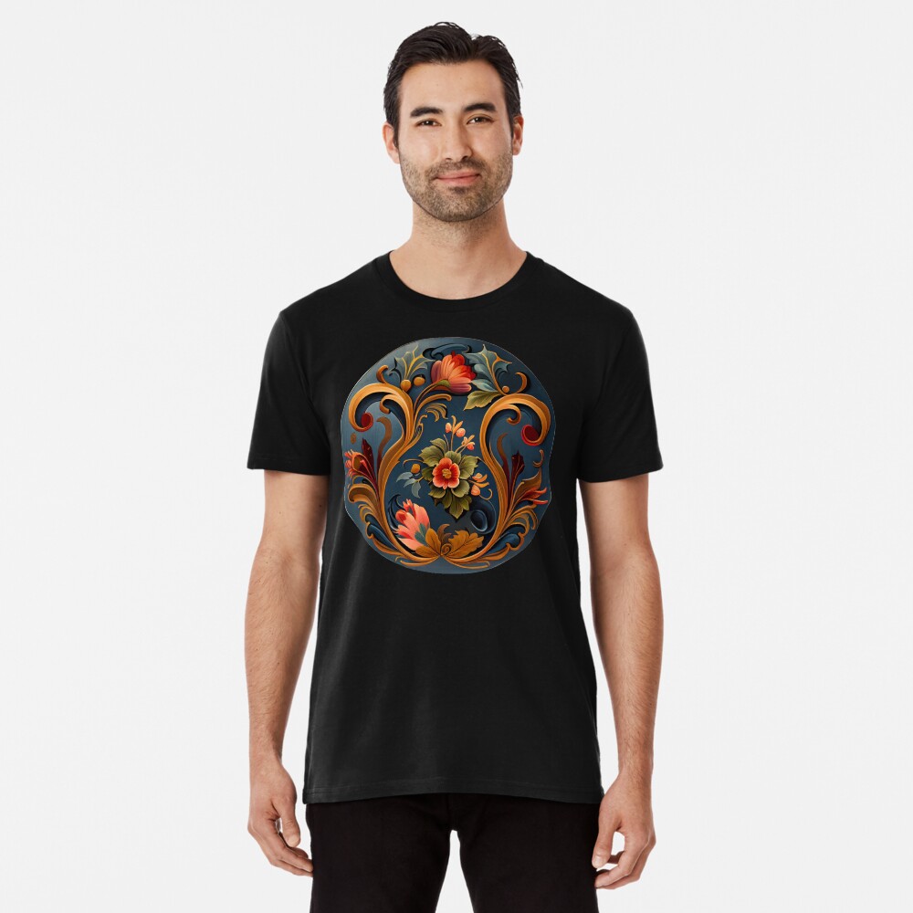 " Norwegian Blue Telemark Rosemaling" Sticker for Sale by bestsalernow ...