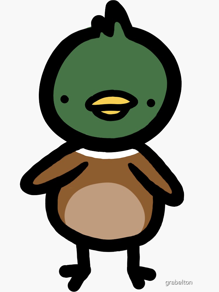"Silly Duck" Sticker for Sale by grabelton | Redbubble