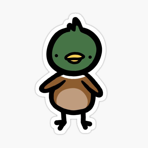 "Silly Duck" Sticker for Sale by grabelton | Redbubble