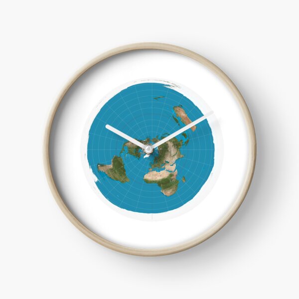 Flat Earth Clocks | Redbubble