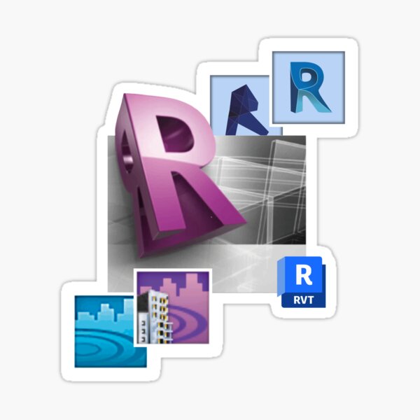 "Revit Logo History" Sticker for Sale by CreatorHub | Redbubble