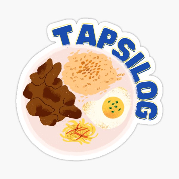"Tapsilog" Sticker for Sale by Minani09 | Redbubble