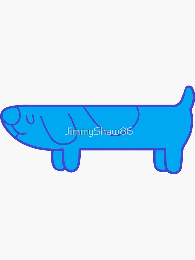 "Bluey Inspired Long Dog" Sticker for Sale by JimmyShaw86 | Redbubble