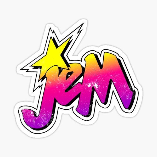 "Jem 80's Tee" Sticker for Sale by w855173w | Redbubble