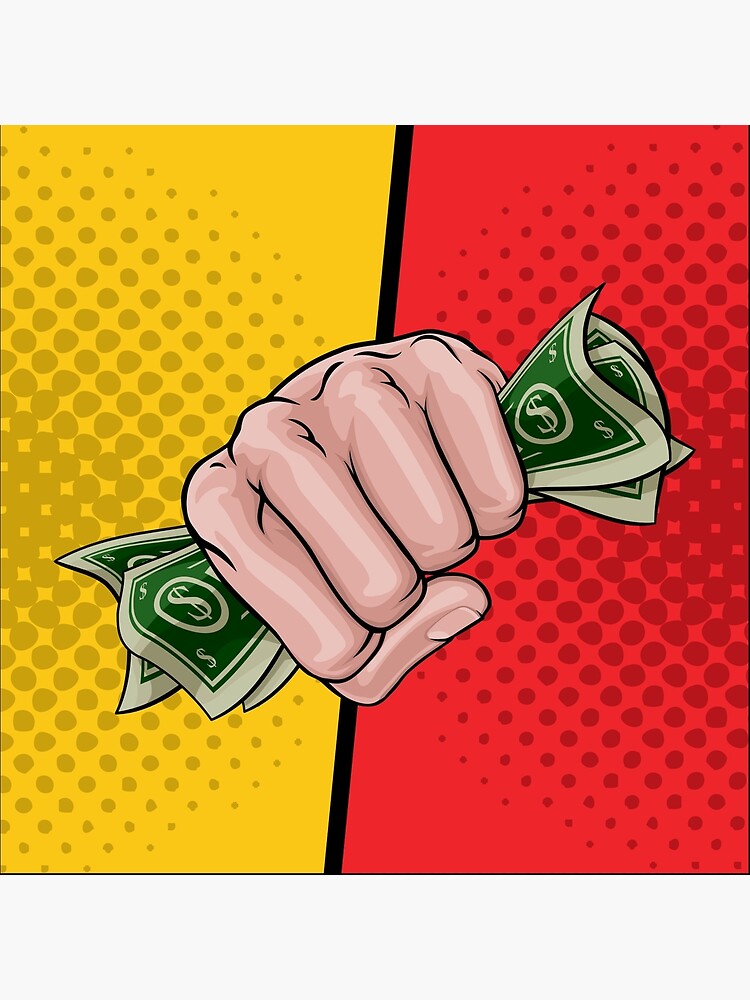 "Pop Art Money In My Hand" Art Board Print for Sale by GaryDobson ...