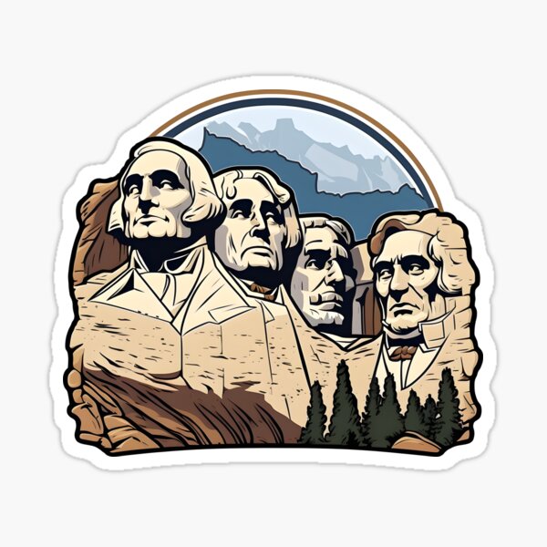 "Mount Rushmore National Memorial" Sticker for Sale by OnikDes | Redbubble